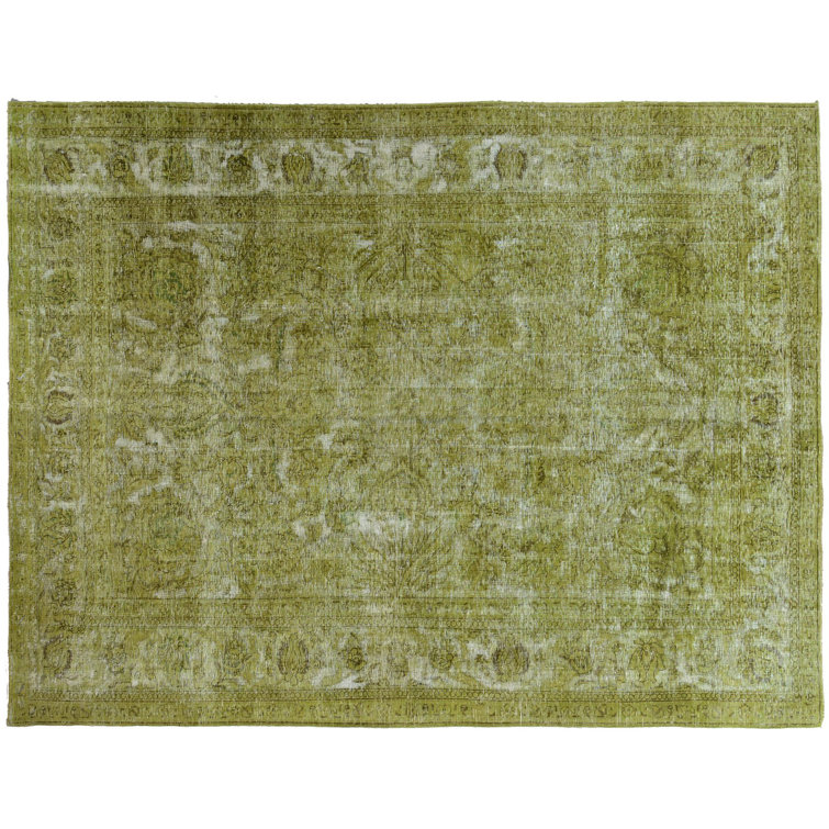 Aga John Oriental Rugs One-of-a-Kind 8' X 10'8" Wool Area Rug in Green - Wayfair Canada
